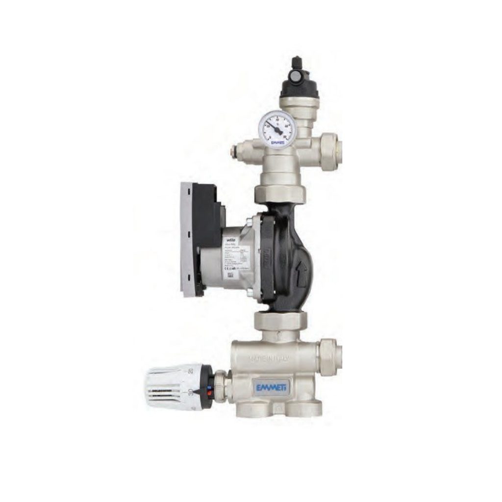 Grup pompare si amestec Purmo TempCo fix eco 3 cu pompa Grundfos UPM3