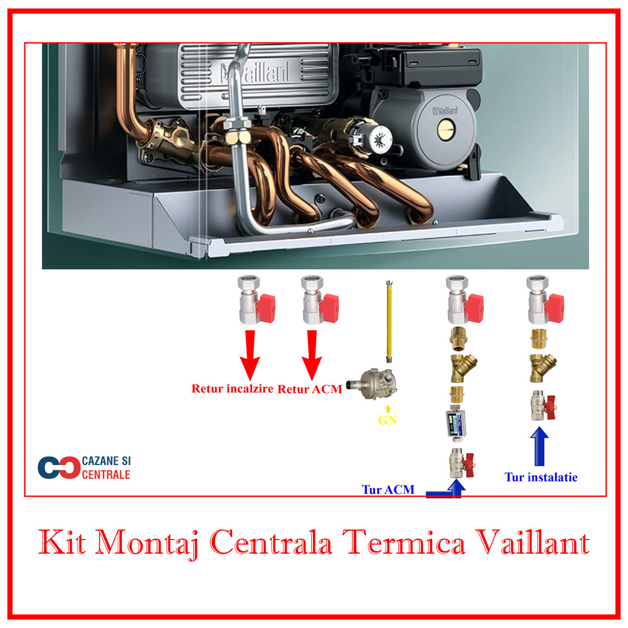 Kit montaj centrala termica Vaillant