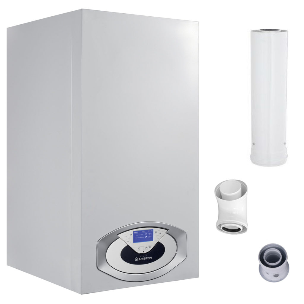 Centrala termica cu boiler incorporat inox cu doua rezervoare Ariston ...