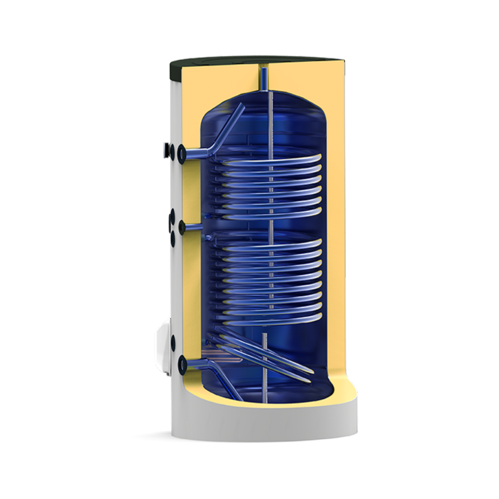 Boiler termoelectric Eldom, 200 L, cu doua serpentine si rezistenta ...