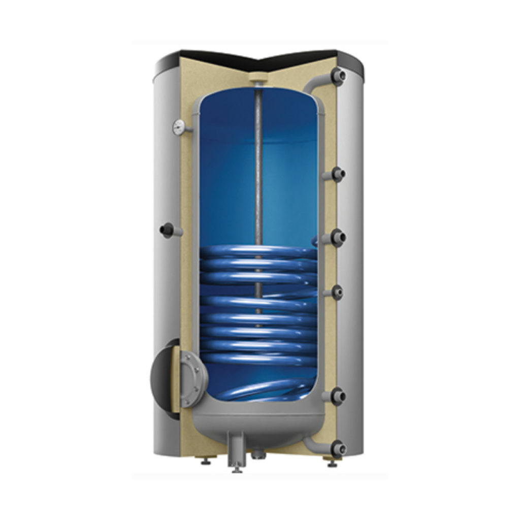 Boiler cu acumulare Ferroli Ecounit 150-2WB, 2 serpentine, 150 L ...