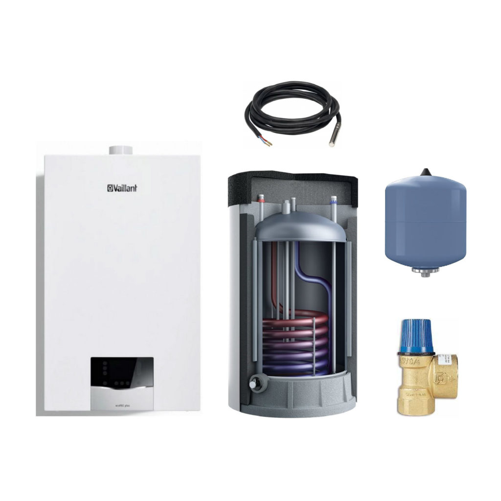 Pachet centrala termica Vaillant VU 30CS cu boiler VIH R 150l si ...