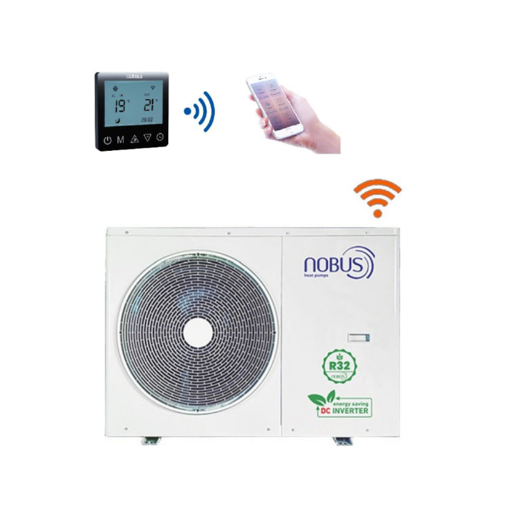 Pompa de caldura aer-apa Nobus NB-120W/EN8BPT, monobloc, 12 kW, trifazata, clasa A ...