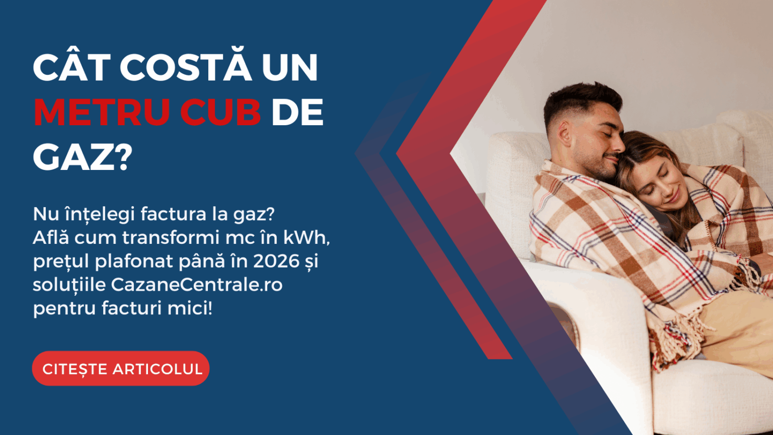 Cât costă un metru cub de gaz în sezonul 2025-2026?